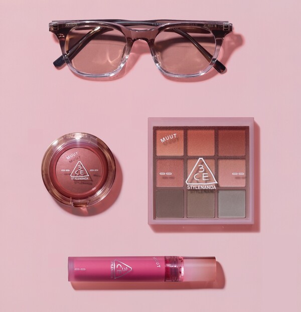 로레알 그룹 K-뷰티 브랜드 3CE, 트렌디한 패션 아이웨어 브랜드 MUUT와 콜라보 한정판 출시